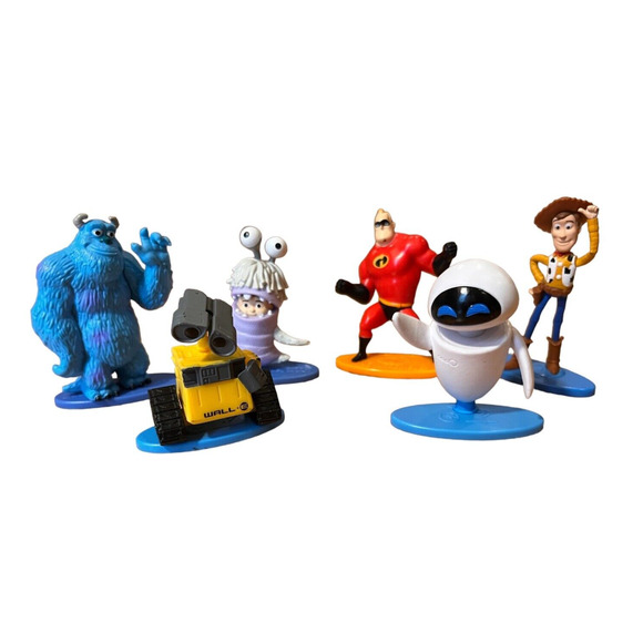 Disney | Toys | Disney Pixar Mini Figures Lot 6 Woody Boo Sully Walle ...